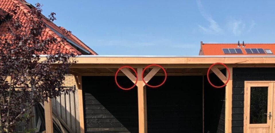 Zelf een overkapping met plat dak samenstellen